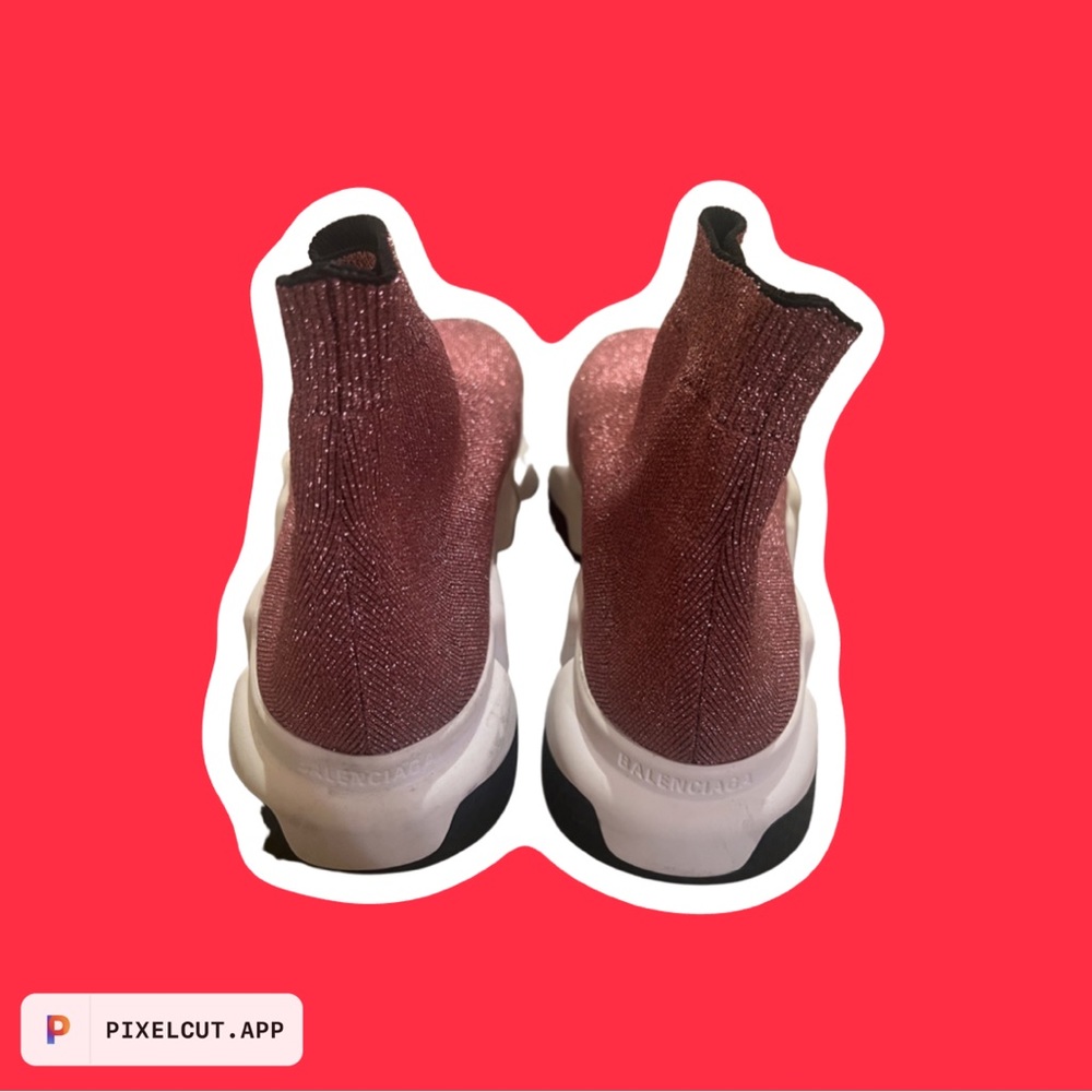 Pink Sparkling Balenciaga Runners - Gem